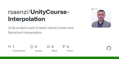 Github Rsaenziunitycourse Interpolation Unity Project Used To Teach