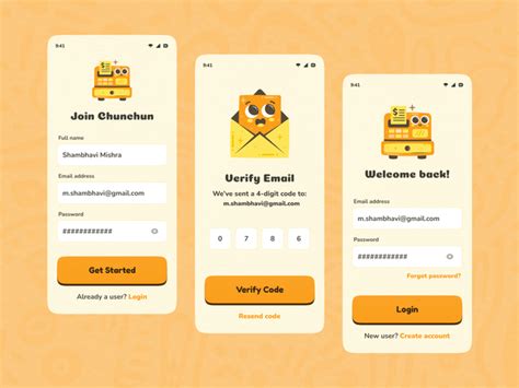 Day 03 Account Setup Screens 100 Days Of Kawaii Ui Design R Kawaiiinterfaces