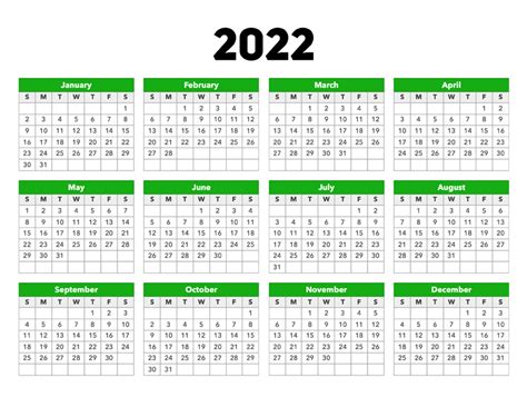 Calendar 2022 Calendar Options