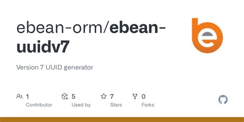 Github Ebean Ormebean Uuidv7 Version 7 Uuid Generator