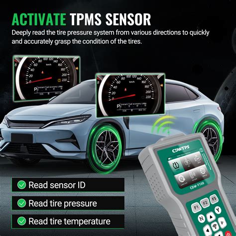 Cdwtps T100 Tpms Tool Activation Scan 315433 Sensors Tpms Programmi Cdwtps Tpms