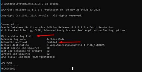 Por Que é Importante Executar O Comando Sql Archive Log List Antes De Fazer Um Backup