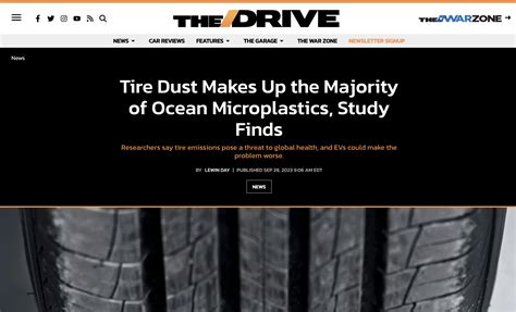 Now They Are Coming For Your Tires Researchers Say ‘tire Emissions Pose A Threat To Global