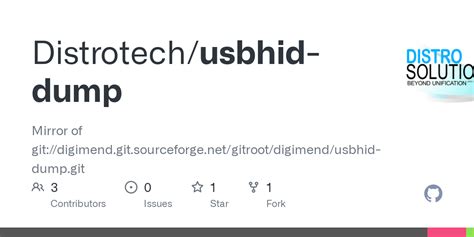 GitHub Distrotech Usbhid Dump Mirror Of Git Digimend Git