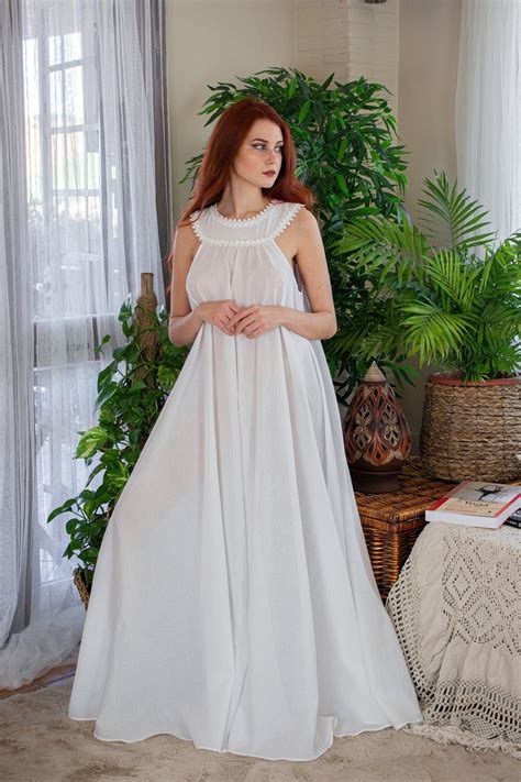 Womens Nightgown Victorian Nightgown Cotton Nightgown Victorian