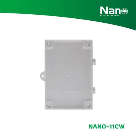 Nano ตู้กันน้ำพลาสติก ขนาด 4 5x6 5x3 5 สีขาว ฝาใส 20 ชิ้น กล่อง รุ่น Nano 11cw Nano