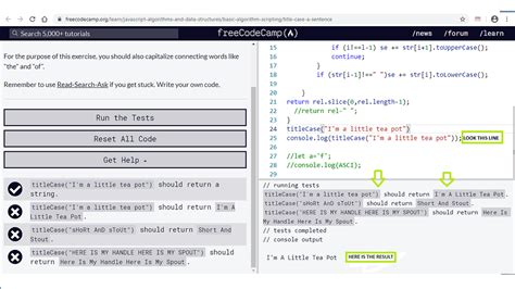 Basicc Algorithm Scripting Title Case A Sentence Javascript The