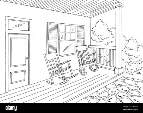 How To Draw A House With A Porch