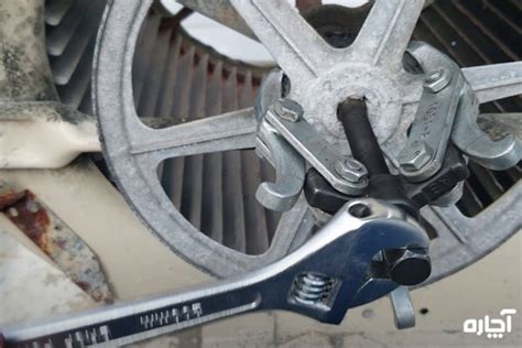 آموزش تصویری تعویض پولی کولر آبی مجله آچاره