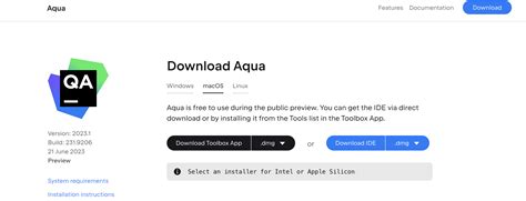 Jetbrains Aqua 테스트 자동화를 위한 Ide