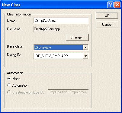 MFC Document View Architecture Form Views