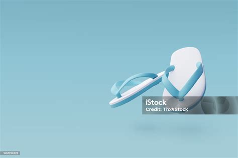 3d 벡터 여름 해변 플립 플롭 샌들 안녕하세요 여름 여름 여행 개념으로 돌아갑니다 3차원 형태에 대한 스톡 벡터 아트 및 기타 이미지 3차원 형태 신발 열대 기후