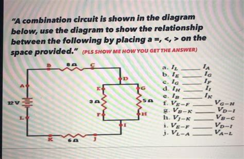 Solved A Combination Circuit Is Shown In The Diagram Below Chegg