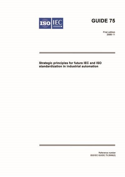 ISO IEC Guide 75 2006 Strategic Principles For Future IEC And ISO Standardization In
