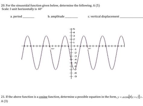 [answered] 20 For The Sinusoidal Function Given Below Determine The Kunduz