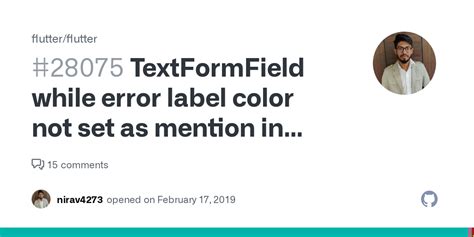Textformfield While Error Label Color Not Set As Mention In Errorstyle