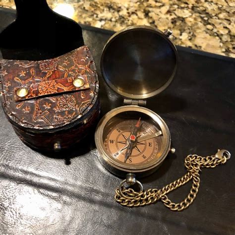 Engraved Brass Compass T To My Sonnautical T For Son From Dadt To Son From Mom A
