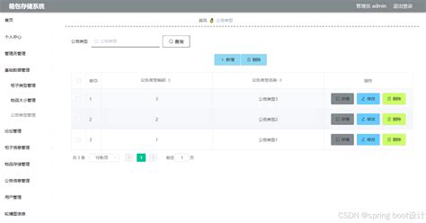 基于spring Boot的箱包存储系统设计与实现 Csdn博客