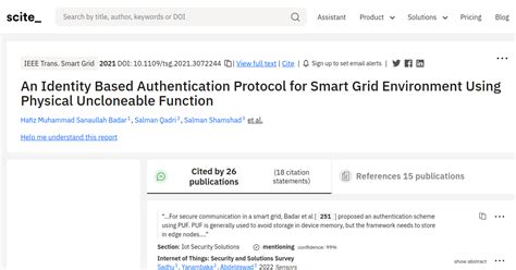 an identity based authentication protocol for smart grid environment