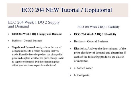 PPT ECO 204 NEW Tutorial Uoptutorial PowerPoint Presentation Free Download ID 7174820