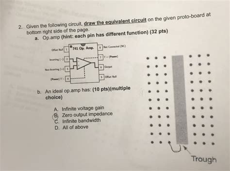 Solved Given The Following Circuit Draw The Equivalent Chegg