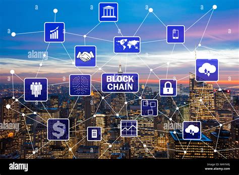 Blockchain Concept In Database Management Stock Photo Alamy