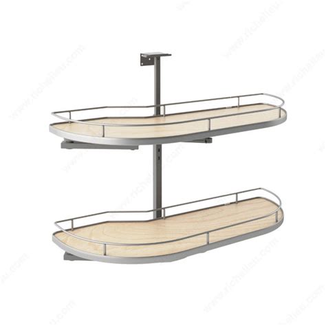 Rev A Shelf Girasolo Two Tier Optimizer For Blind Corner Cabinet Richelieu Hardware