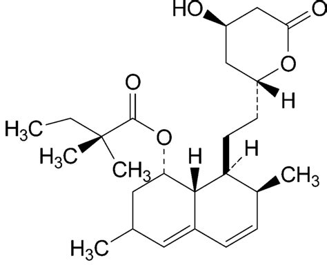 Structure Of Simvastatin Download Scientific Diagram