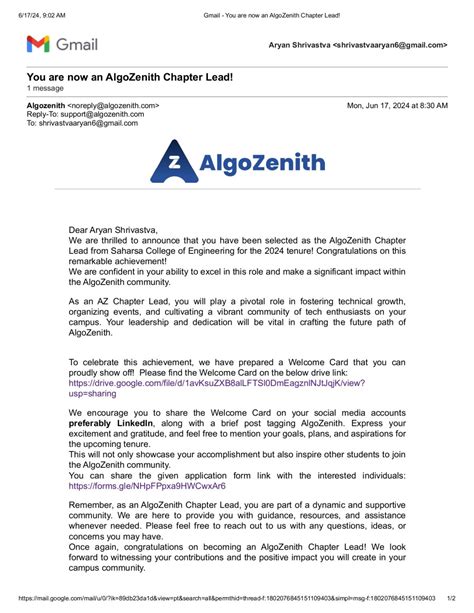 aryan shrivastva on linkedin algozenith leadership saharsacollegeofengineering computerscience…