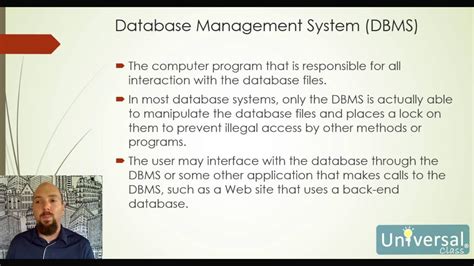 Lesson 1 Introduction To Mysql Universalclass Mysql Course Youtube