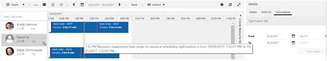 Schedule Optimization In Resource Scheduling Optimization With Dynamics