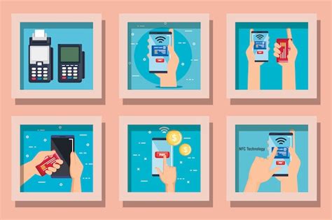 Premium Vector Bundle Of Designs Nfc Technology