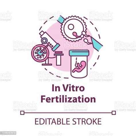 체외 수정 개념 아이콘 대체 임신 태아 출산 생식 기술 아이디어 얇은 선 일러스트 벡터 절연 윤곽선 Rgb 색상 도면 편집 가능한 스트로크 0명에 대한 스톡 벡터 아트 및