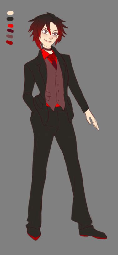 Ruby Rose Suit Sketch [shana340] R Rwby