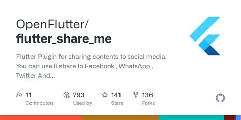 Github Openflutterfluttershareme Flutter Plugin For Sharing Contents To Social Media You