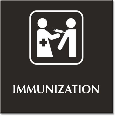 Immunization Sign Immunization Door Signs