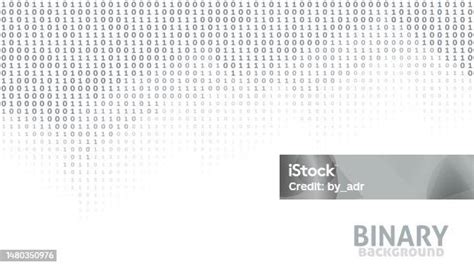 digital background with binary code by ones and zeros stock illustration download image now