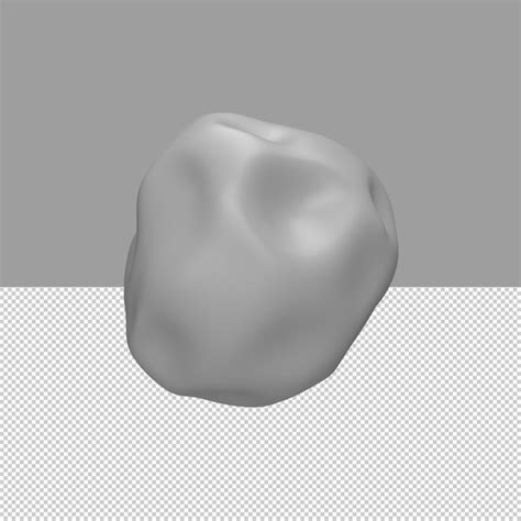 3d 소행성 렌더링 개체 그림 프리미엄 Psd 파일