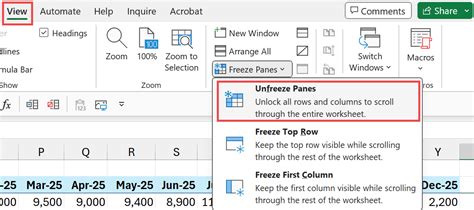 How To Freeze A Row In Excel Xelplus Leila Gharani