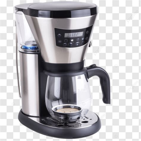 프로그래밍 가능한 블랙 커피 메이커 투명한 배경에 격리됨 전기 커피 메이커 블랙 자동 커피 머신 검은색 Png 일러스트 및 이미지 에 대한 무료 다운로드 Pngtree