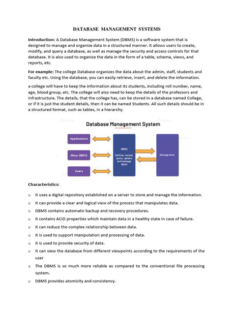 Unit I Dbms Pdf Databases Clientserver Model