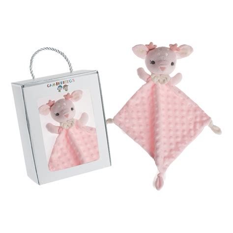 Бебешка кърпа за гушкане Нежната сърничка в бебешко розово Точици