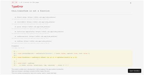 Gesture Nested Codesandbox