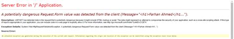 Validateinput Attribute In Aspnet Mvc