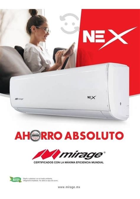 Aire Minisplit 220v Mirage 1 Tonelada 12000 Btus R410a Nex Meses Sin Intereses