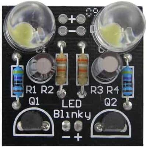 Led Blinky Diy Kit With All Components Dual Led Flasher Kit