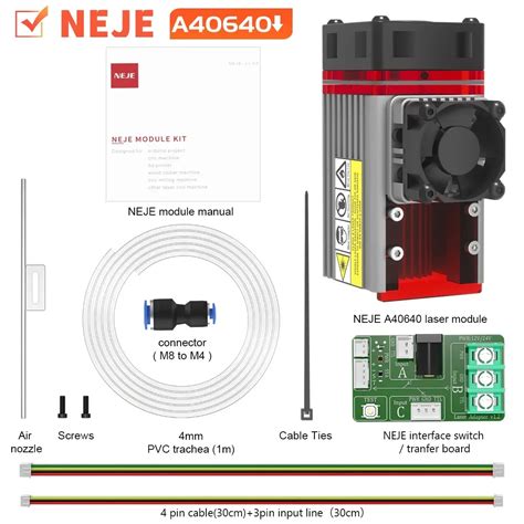 Neje 10 120w Kit De M Dulo Laser Corte M Dulo De Grava O Cabe A
