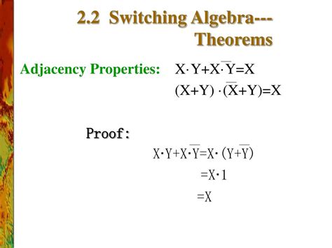 Ppt Chapter 2 Boolean Switching Algebra Introduction And Theorems