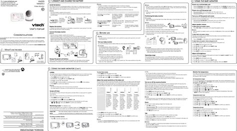 VTech Telecommunications Video Monitor User Manual