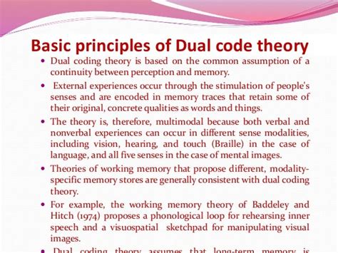 Aittpavios Dual Coding Theory